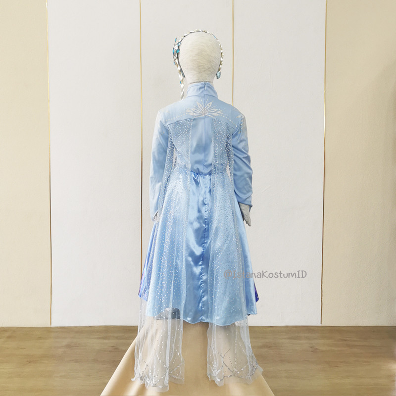 Dress Princess Elsa Frozen New Starry sewa baju istana kostum